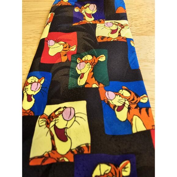 Disney | Accessories | Disney Tigger Mens Necktie Winnie The Pooh Black ...